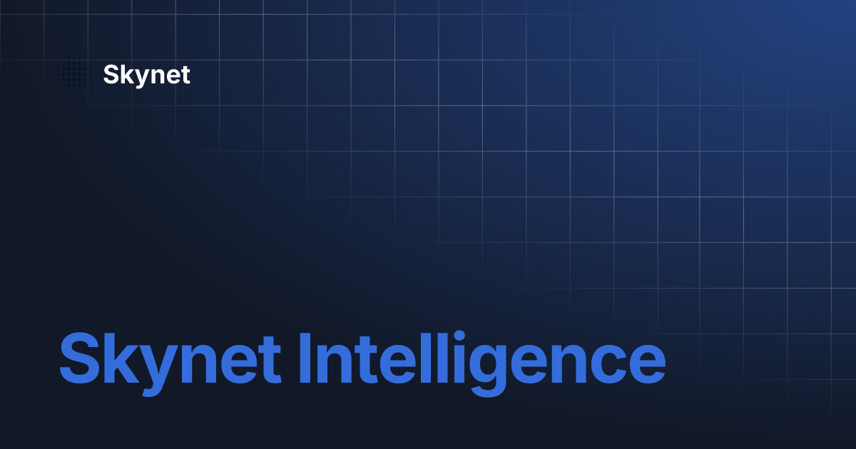 Skynet Intelligence | Skynet