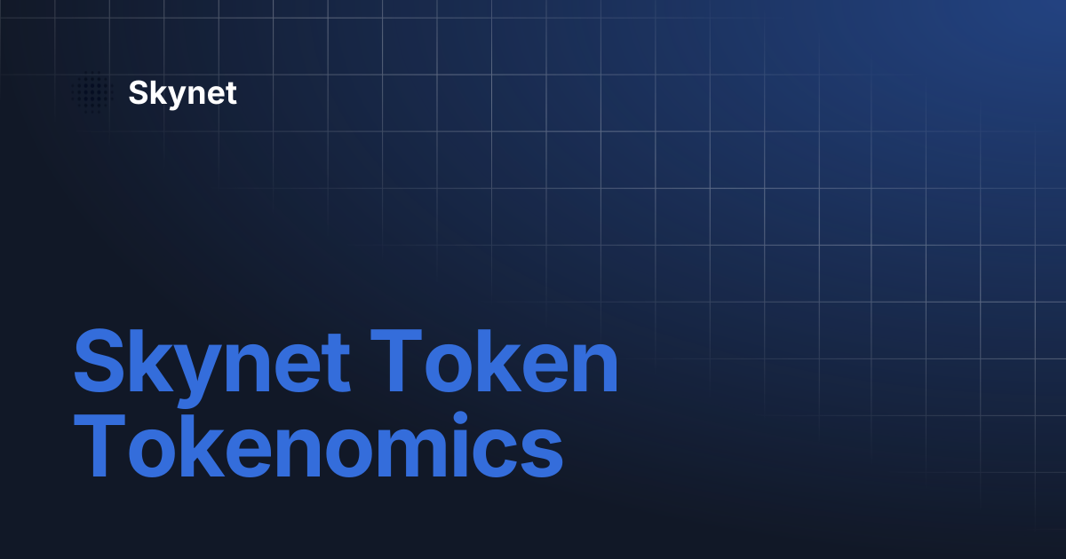 Skynet Token Tokenomics Skynet